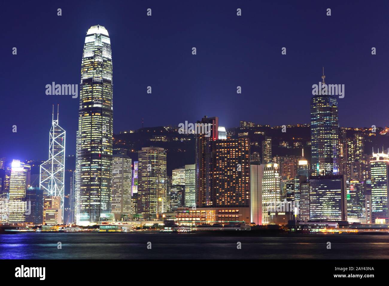 night view of Hong Kong Stock Photo - Alamy