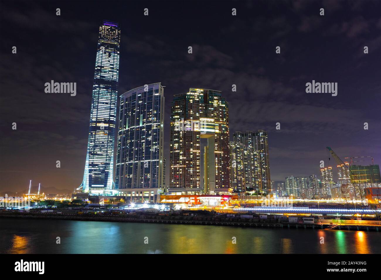 kowloon at night Stock Photo - Alamy