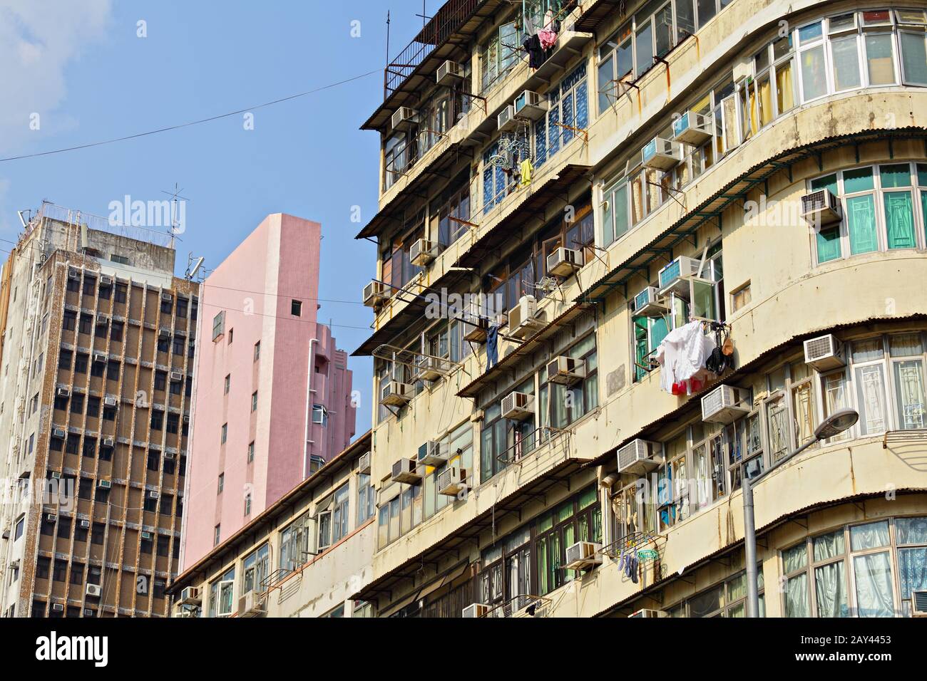 Hong Kong old building Stock Photo - Alamy