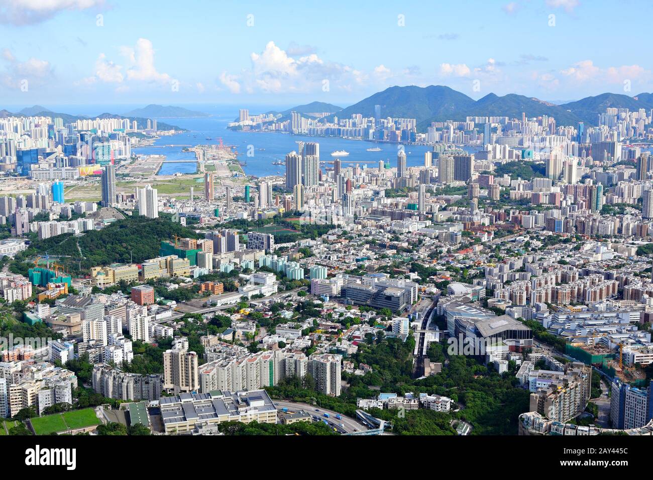 Hong Kong crowded building city Stock Photo - Alamy