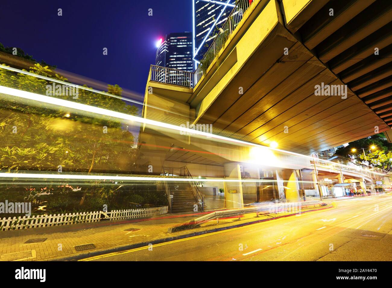 modern city at night Stock Photo - Alamy