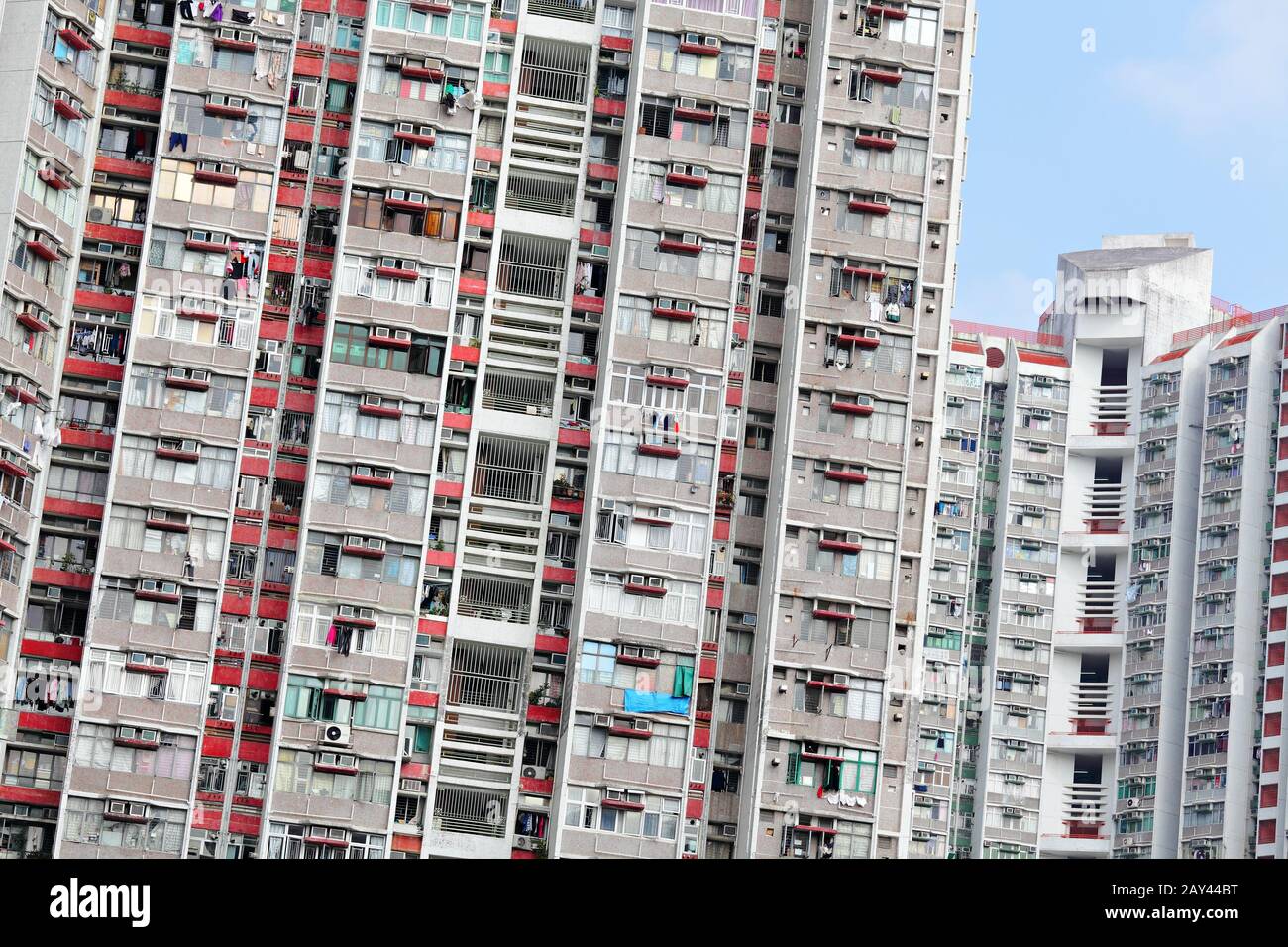 crowded apartment block Stock Photo - Alamy