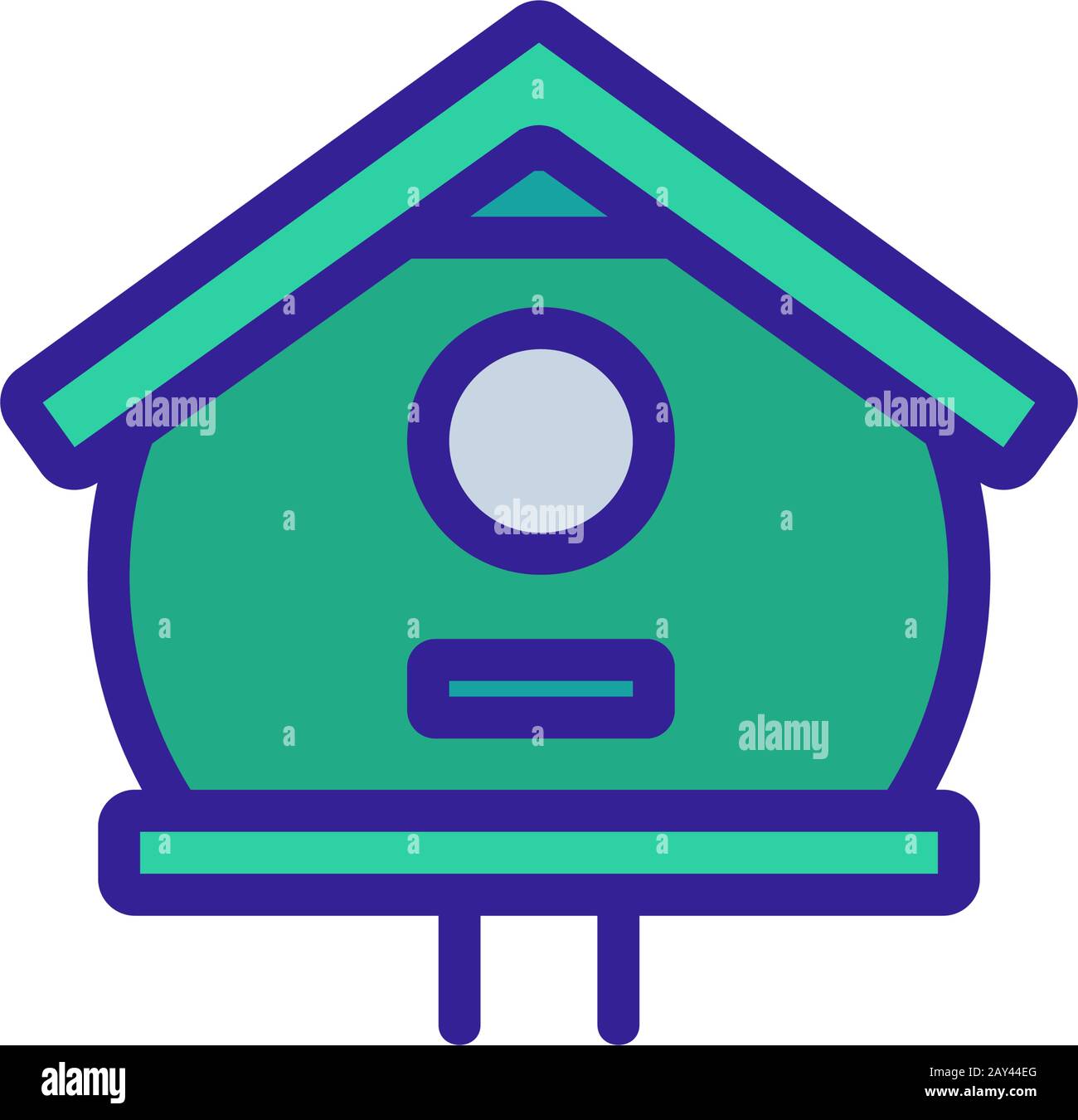 bird house Icon vector. Isolated contour symbol illustration Stock ...