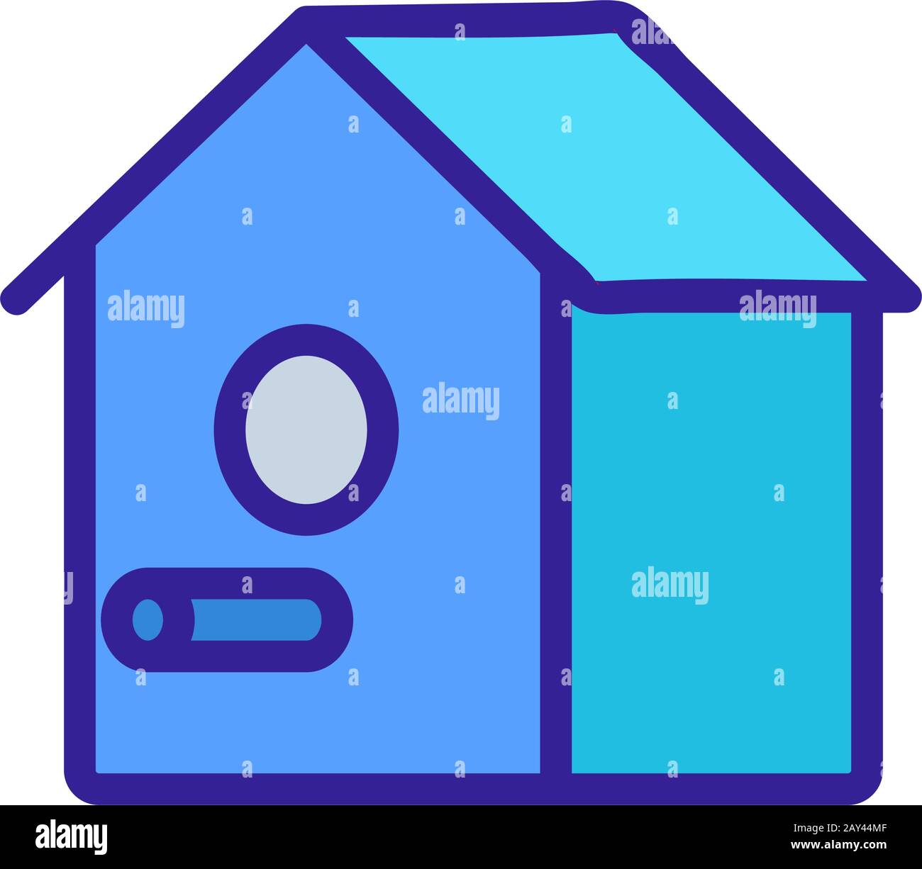 bird house Icon vector. Isolated contour symbol illustration Stock ...