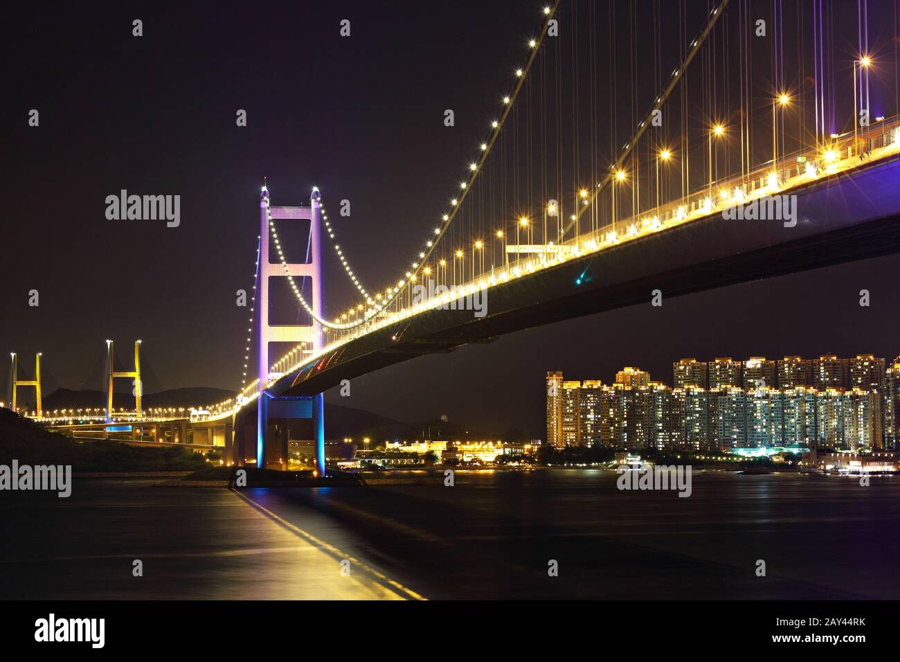 Tsing Ma Bridge in Hong Kong Stock Photo - Alamy
