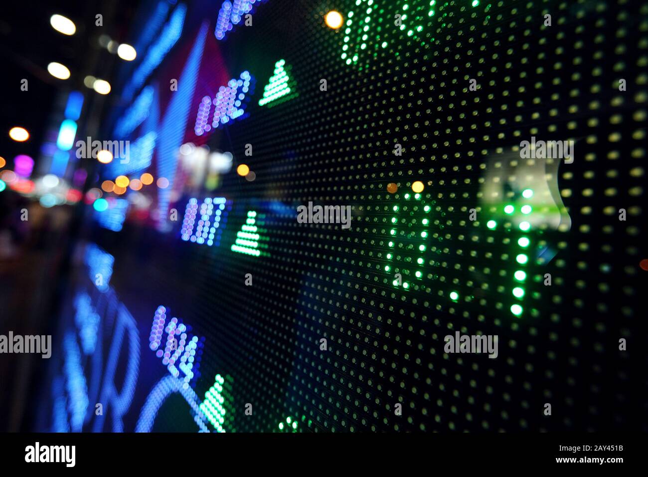 stock market price display abstract Stock Photo - Alamy