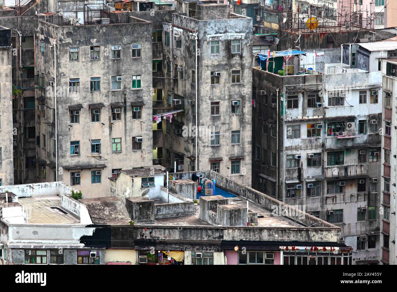 Hong Kong old building Stock Photo - Alamy