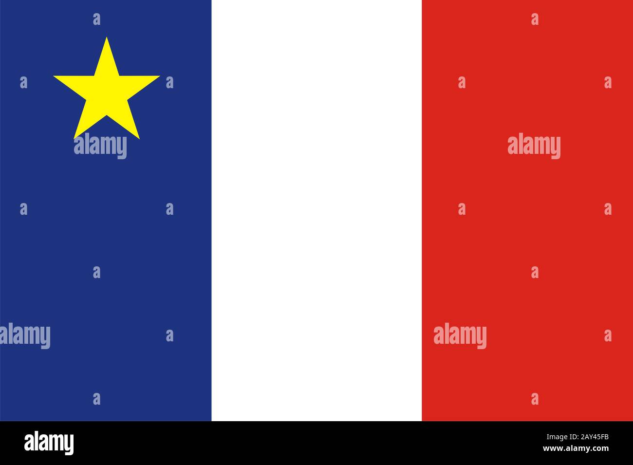 Flag of acadia hi-res stock photography and images - Alamy