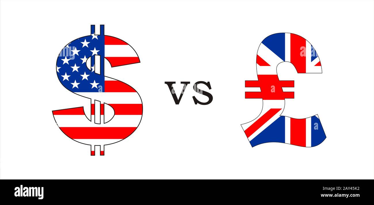 dollar vs pound Stock Photo - Alamy
