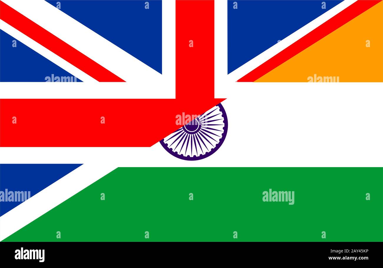 uk india flag Stock Photo - Alamy