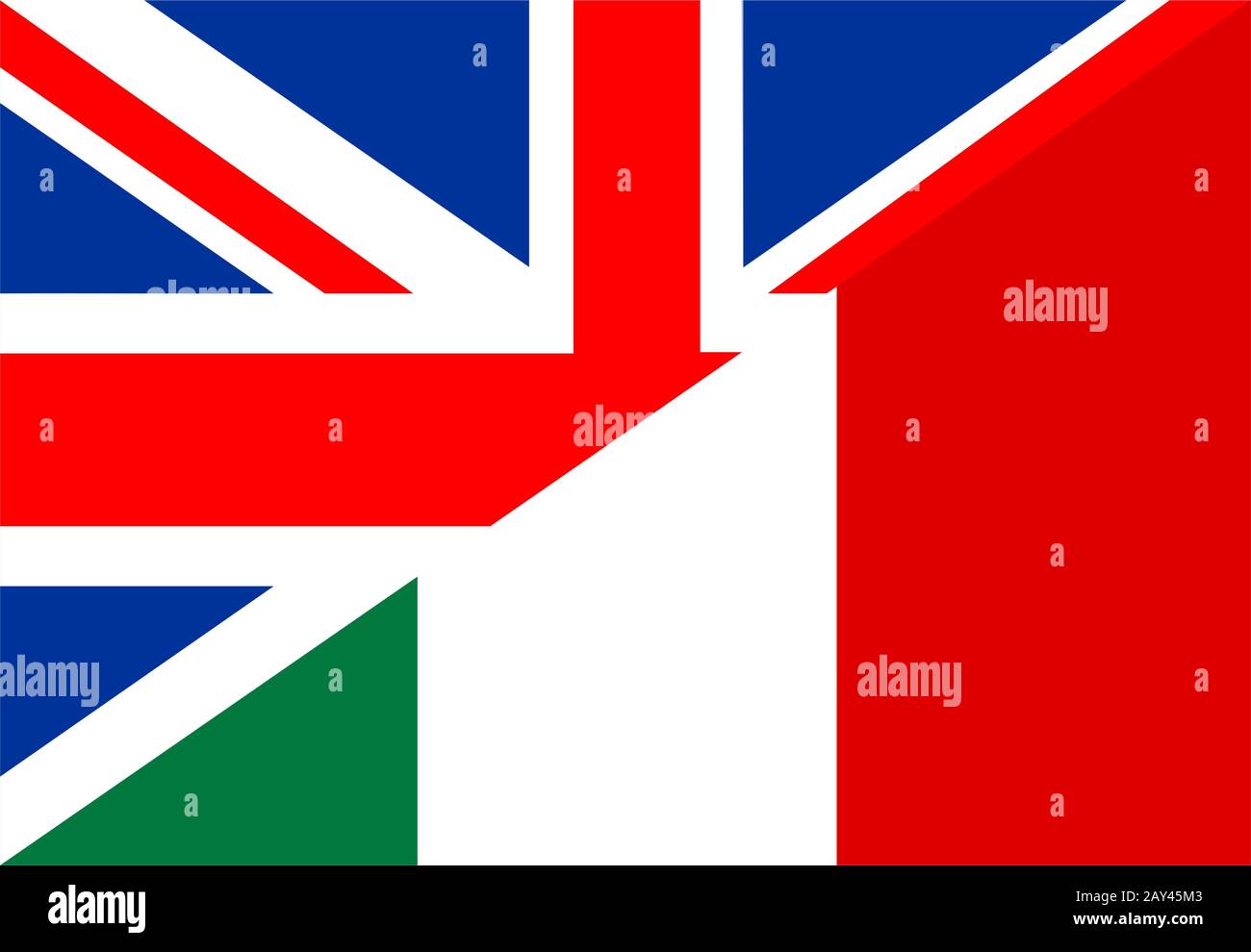 uk italy flag Stock Photo - Alamy