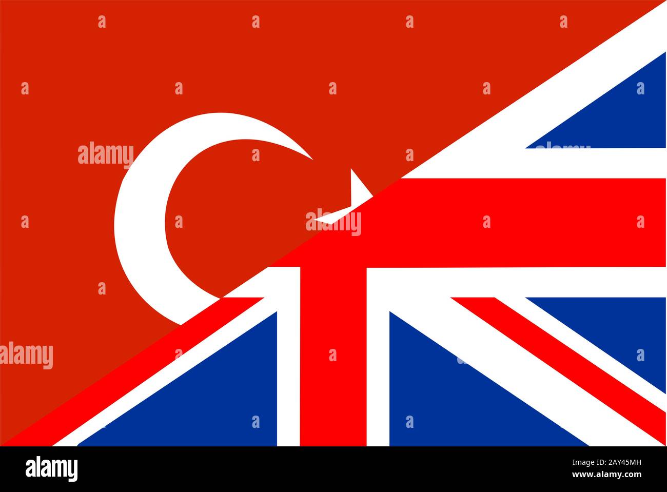 turkey uk flag Stock Photo - Alamy