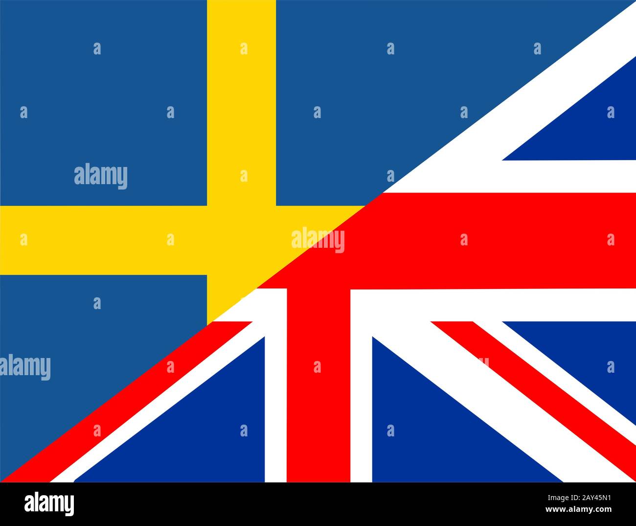 sweden uk flag Stock Photo - Alamy