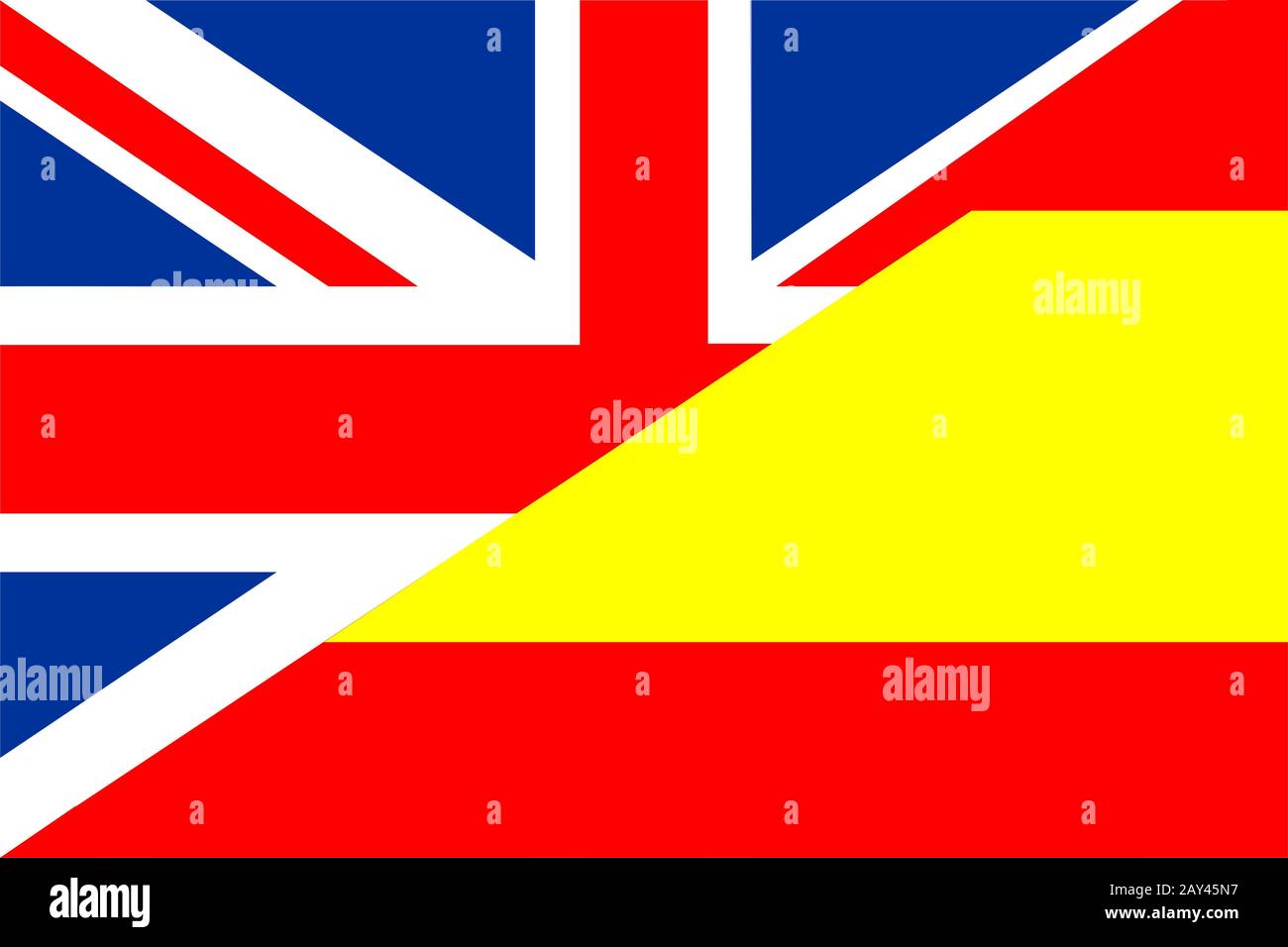 Uk spain flag hi-res stock photography and images - Alamy