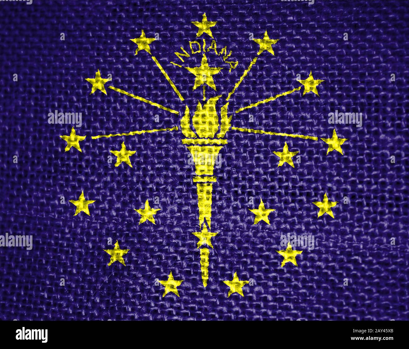 indiana state flag Stock Photo - Alamy