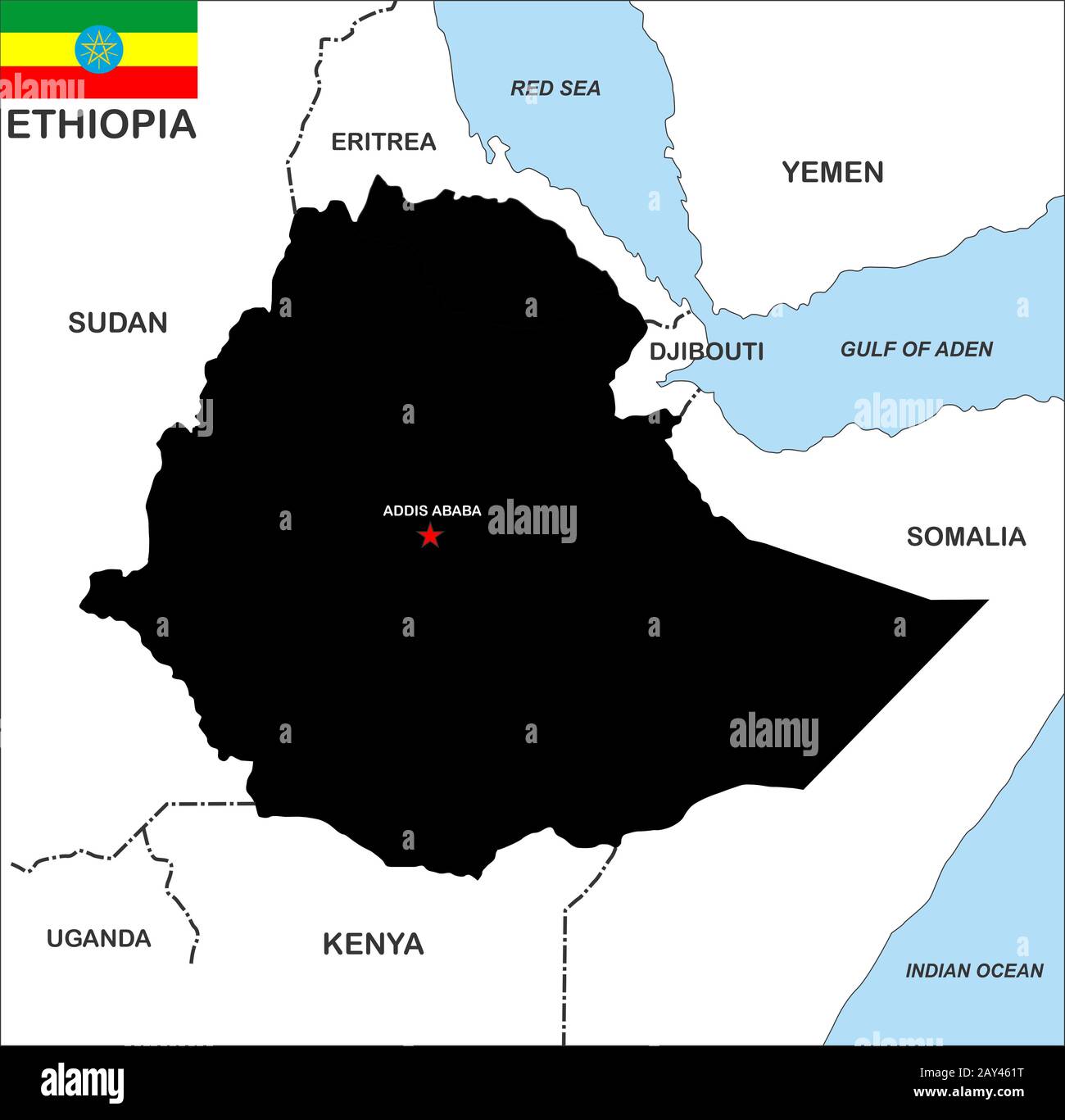 Addis ababa map hi-res stock photography and images - Alamy