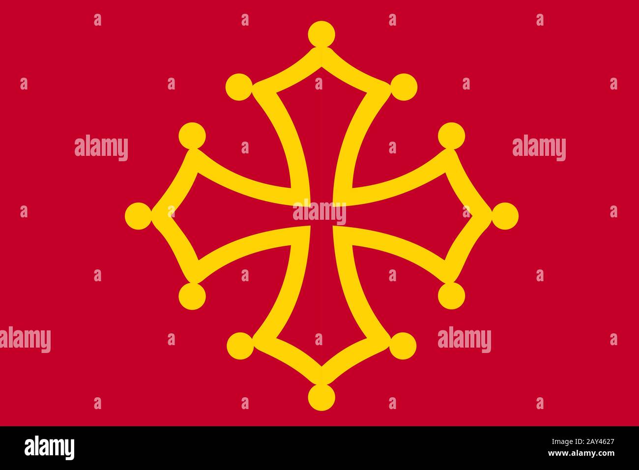 Midi Pyrénées flag Stock Photo - Alamy