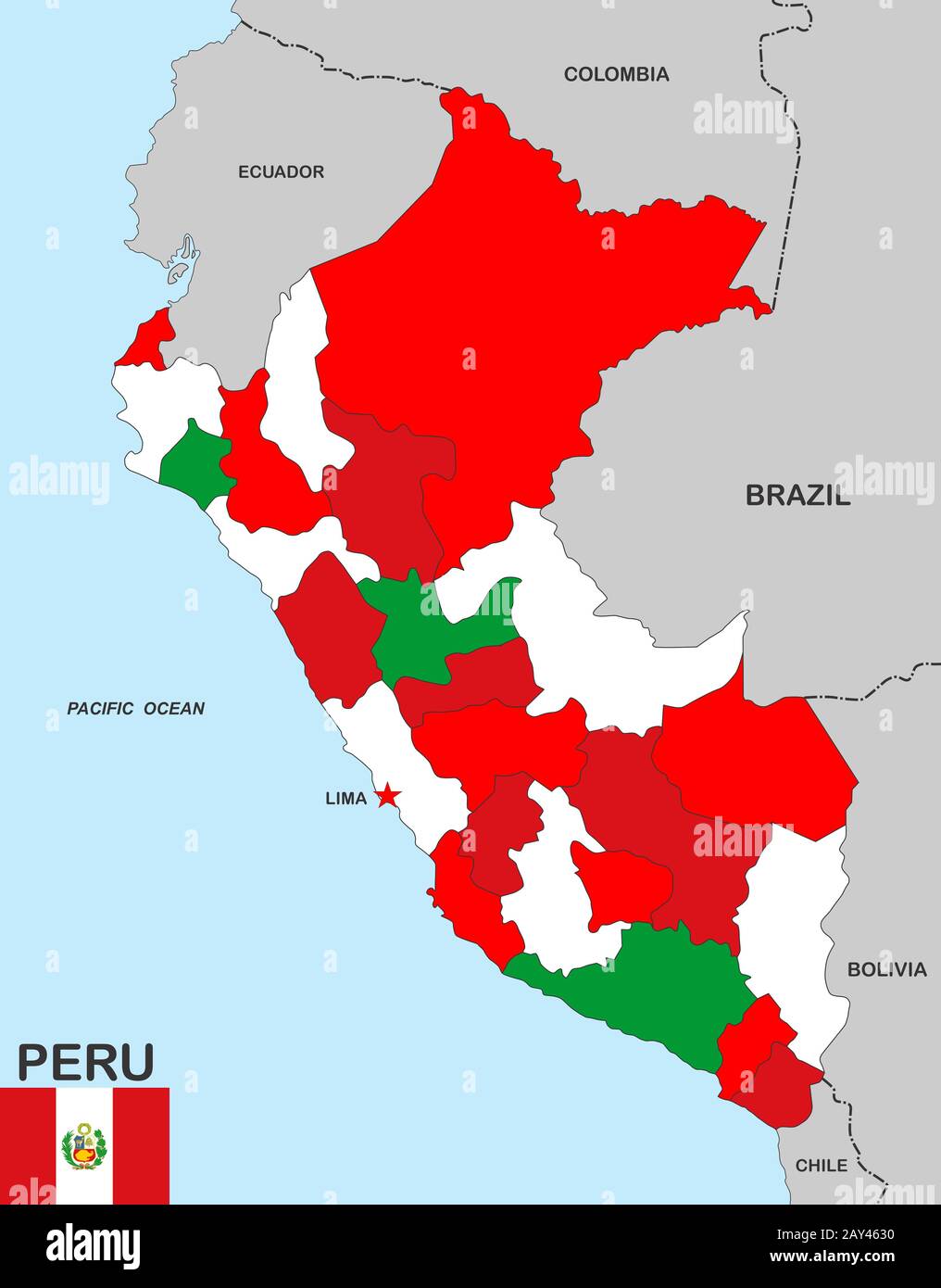 Peru map hi-res stock photography and images - Alamy