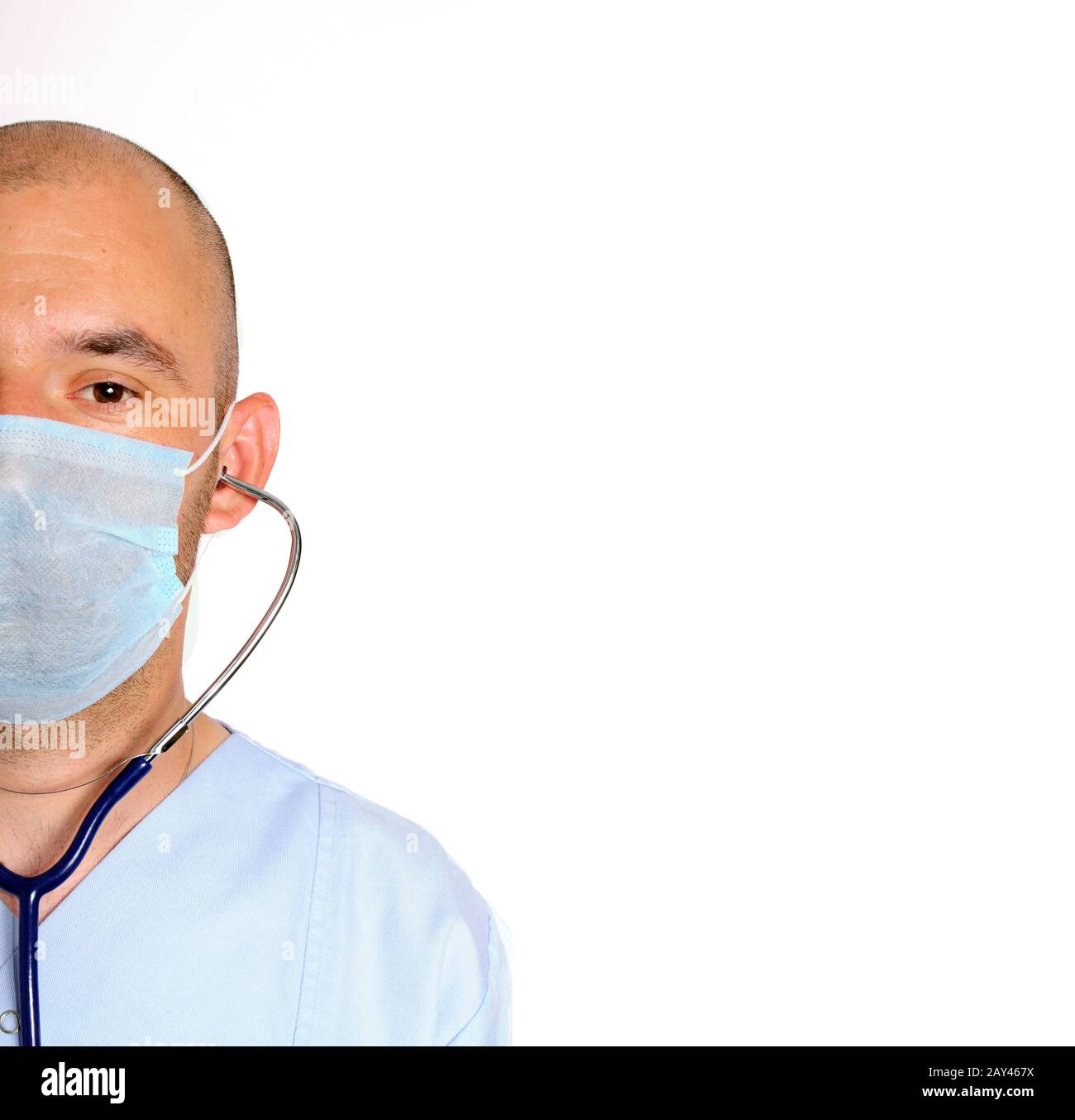half face doctor Stock Photo - Alamy