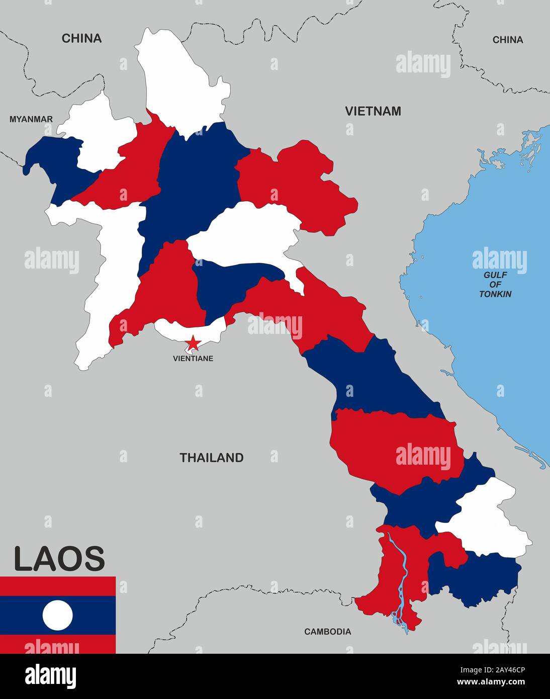 Map Of Laos High Resolution Stock Photography and Images - Alamy