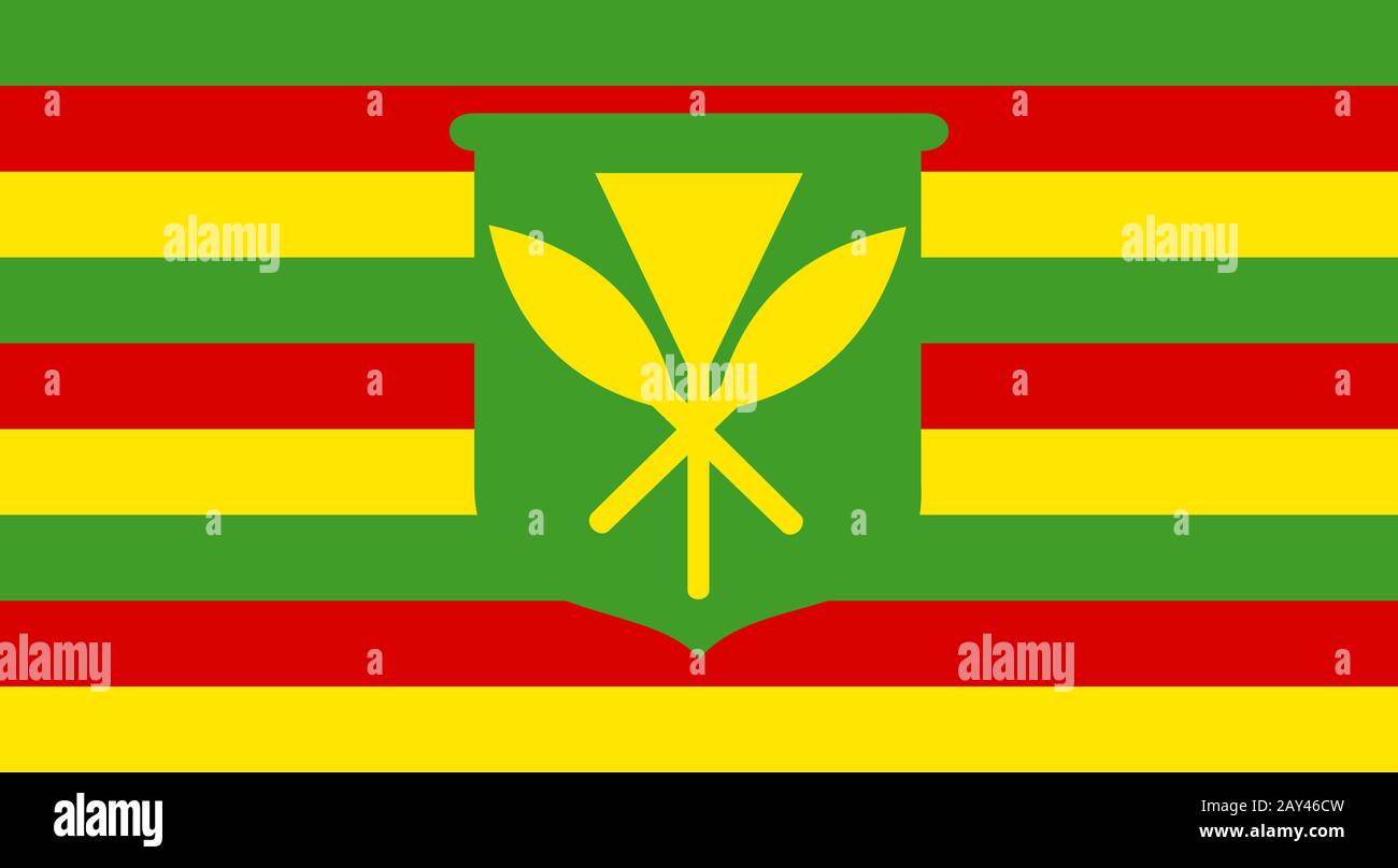 kanaka maoli flag Stock Photo - Alamy