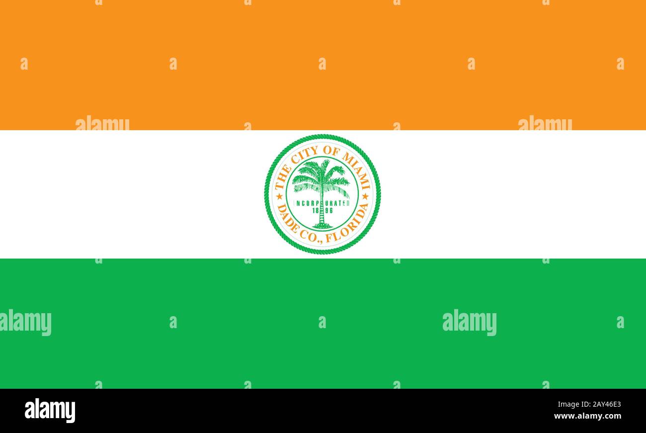 Miami flag hi-res stock photography and images - Alamy