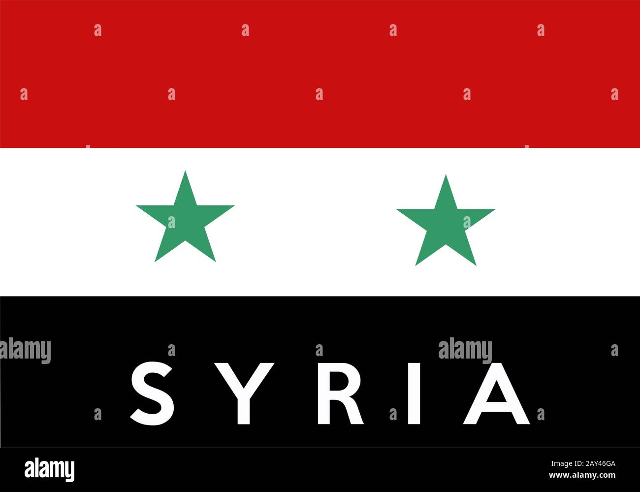 flag of Syria Stock Photo - Alamy