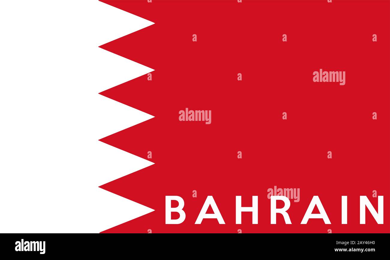 flag of bahrain Stock Photo - Alamy
