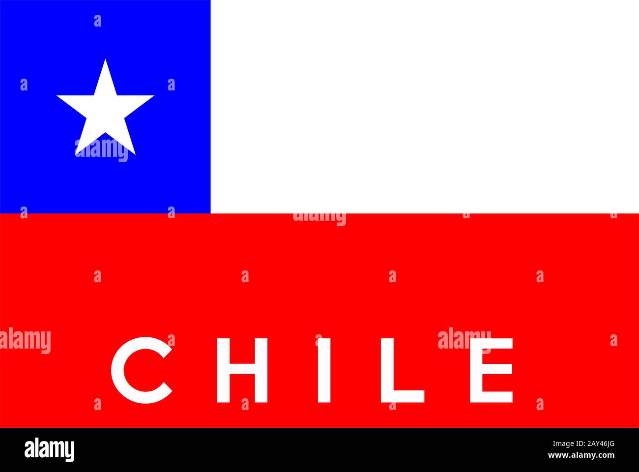 flag of chile Stock Photo - Alamy
