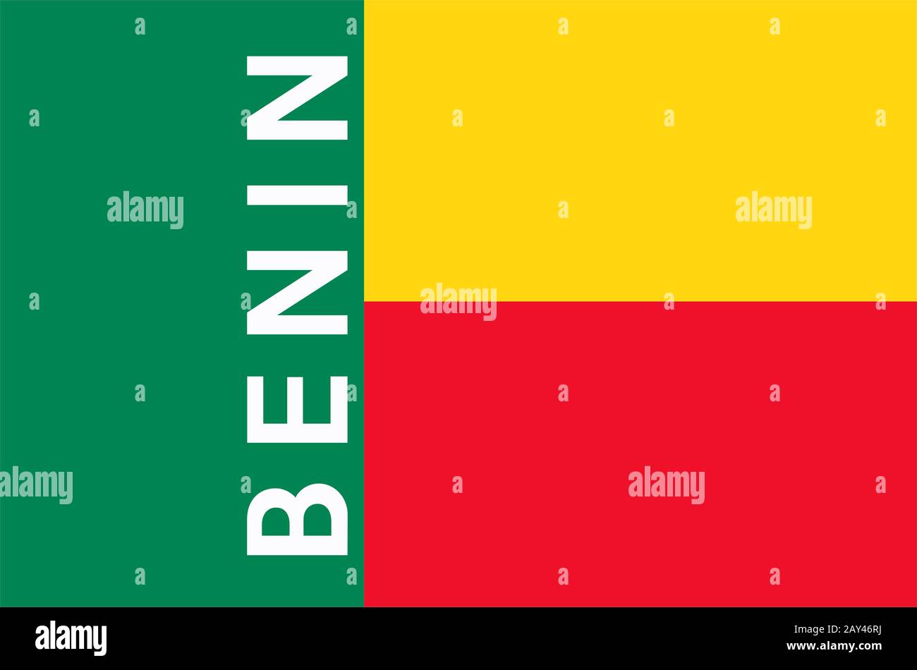 flag of benin Stock Photo - Alamy