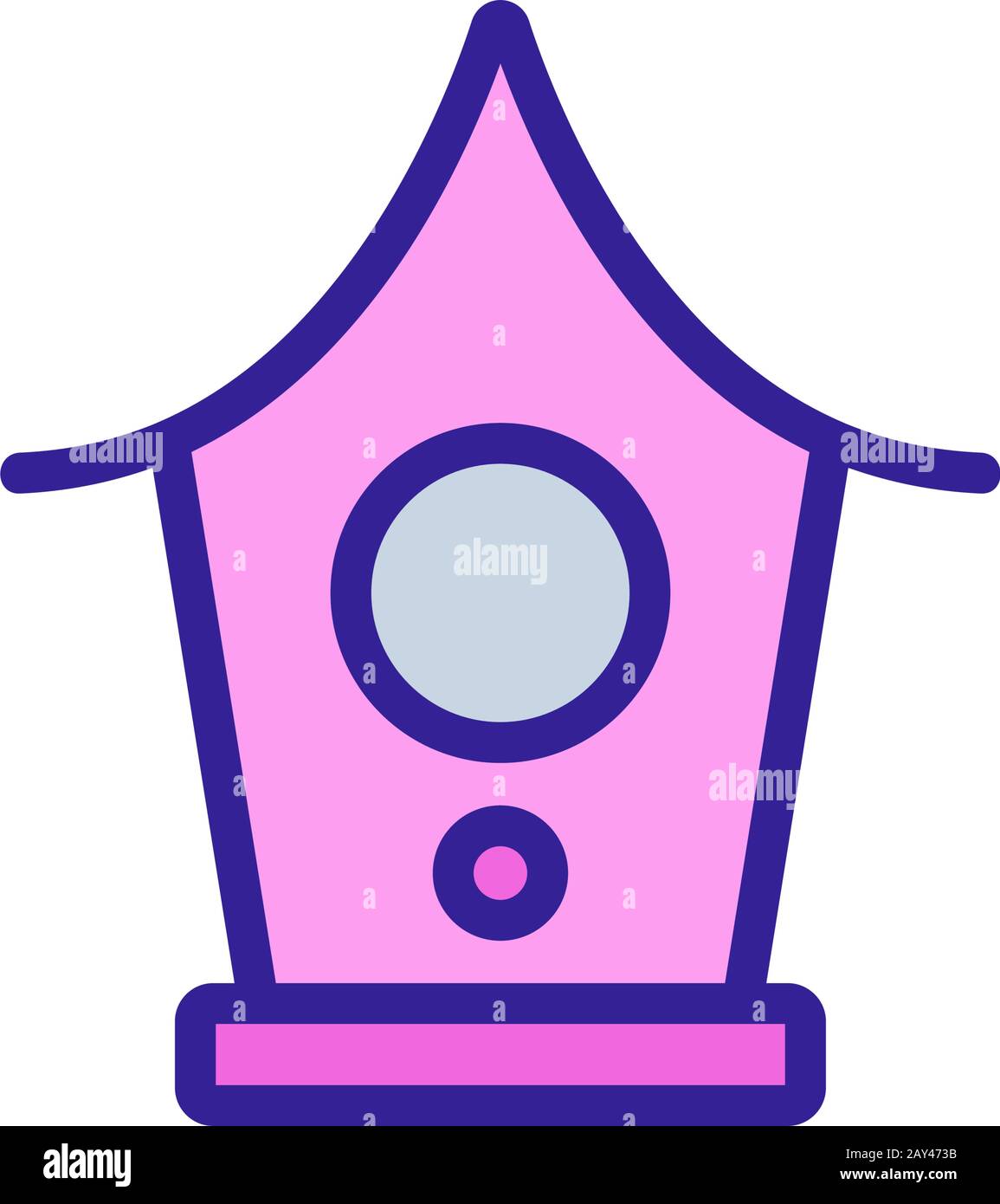 bird house Icon vector. Isolated contour symbol illustration Stock ...