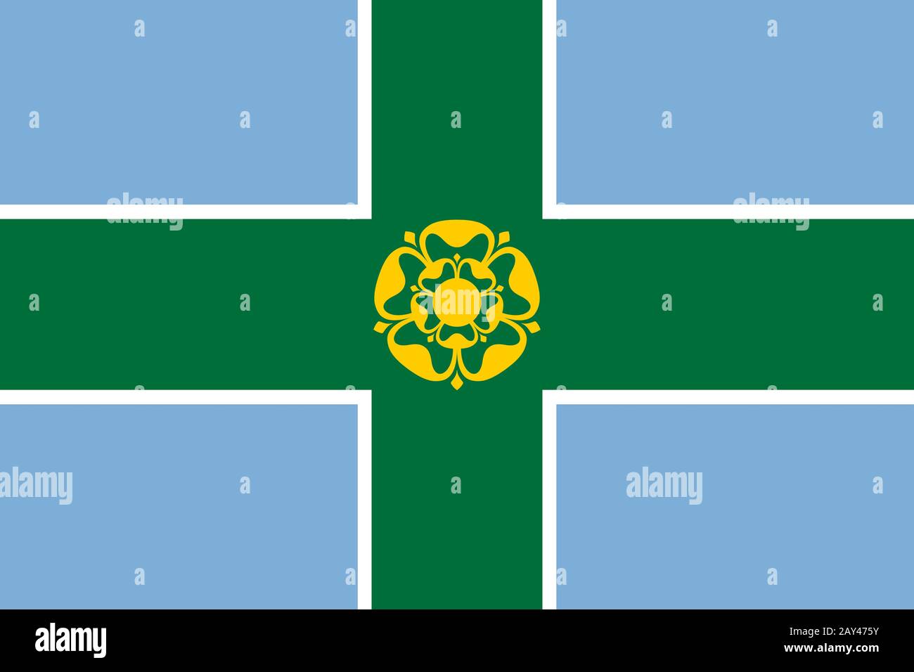 Derbyshire flag hi-res stock photography and images - Alamy