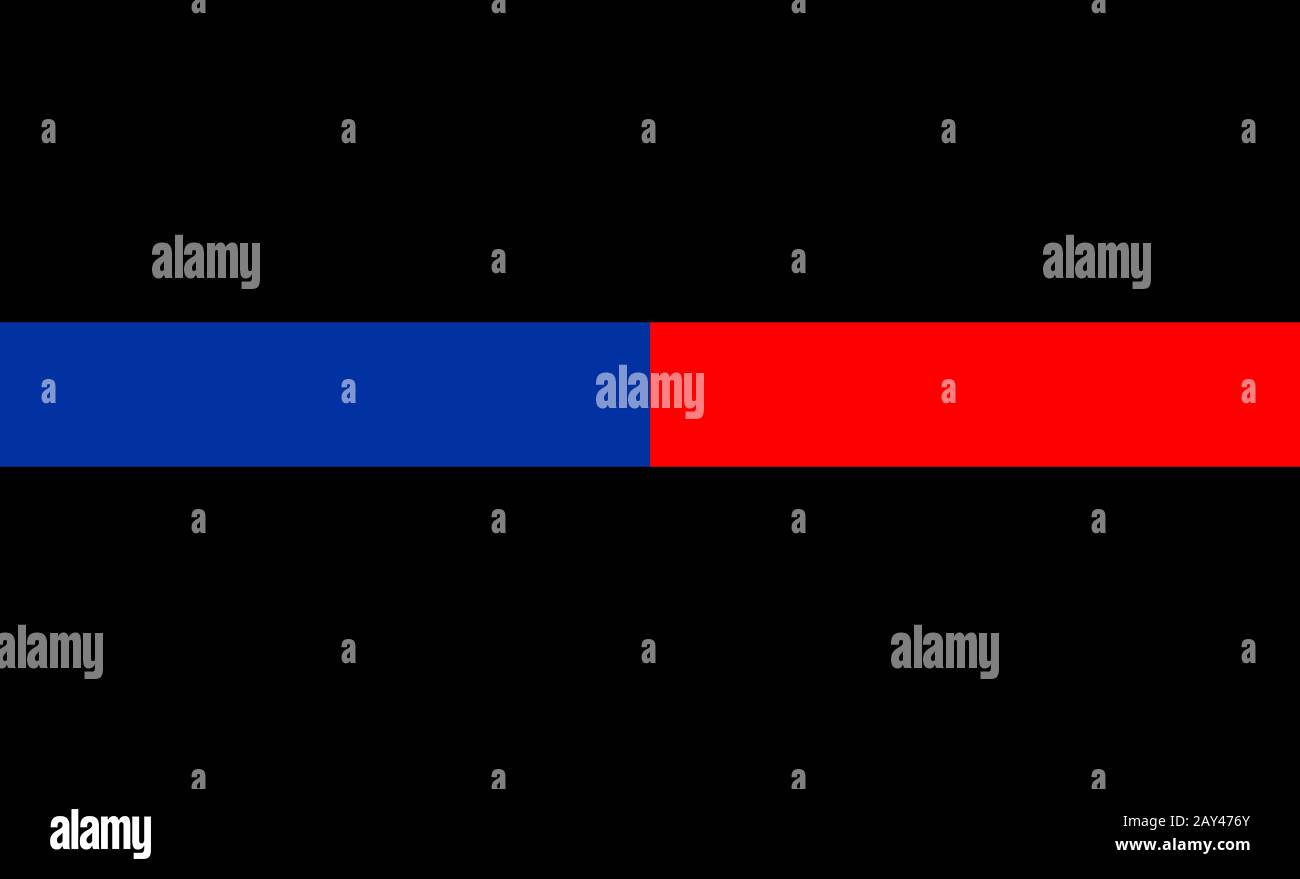 thin red blue line flag Stock Photo - Alamy