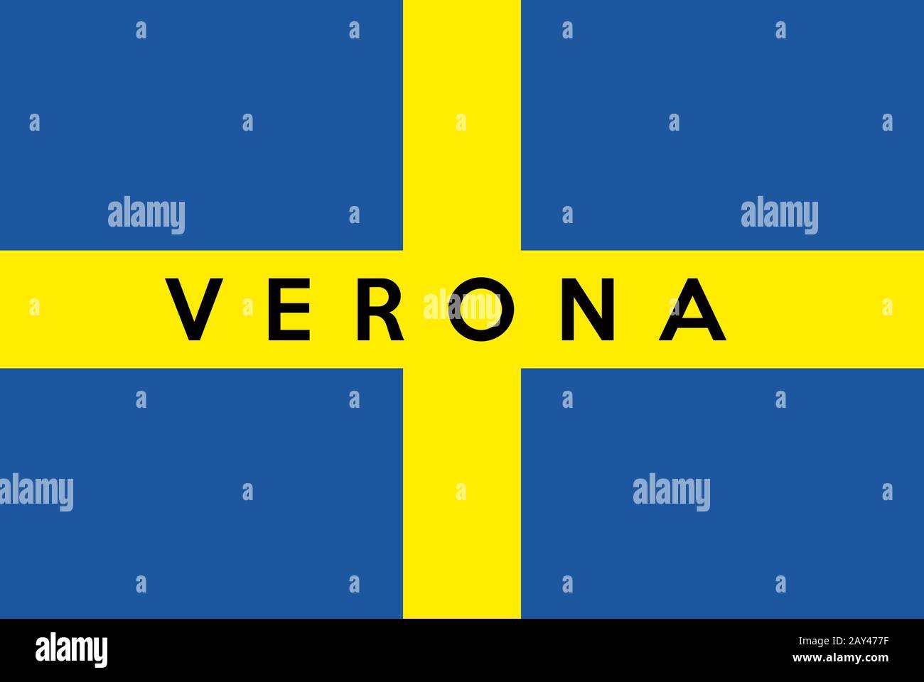 verona city flag Stock Photo - Alamy