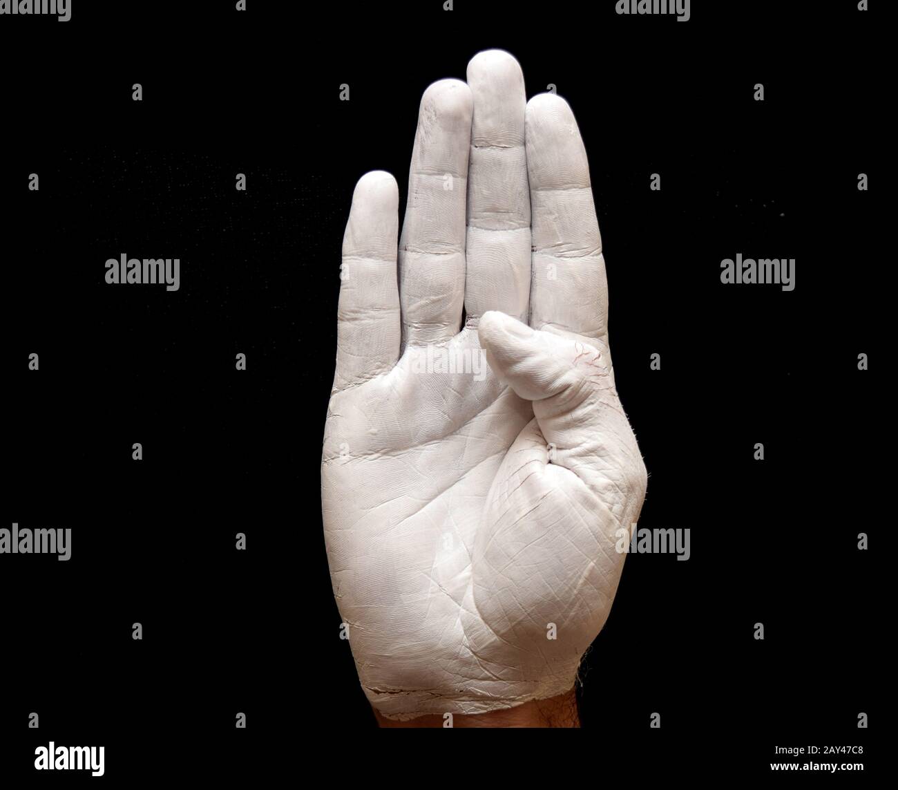 Sign language letter b hi-res stock photography and images - Alamy