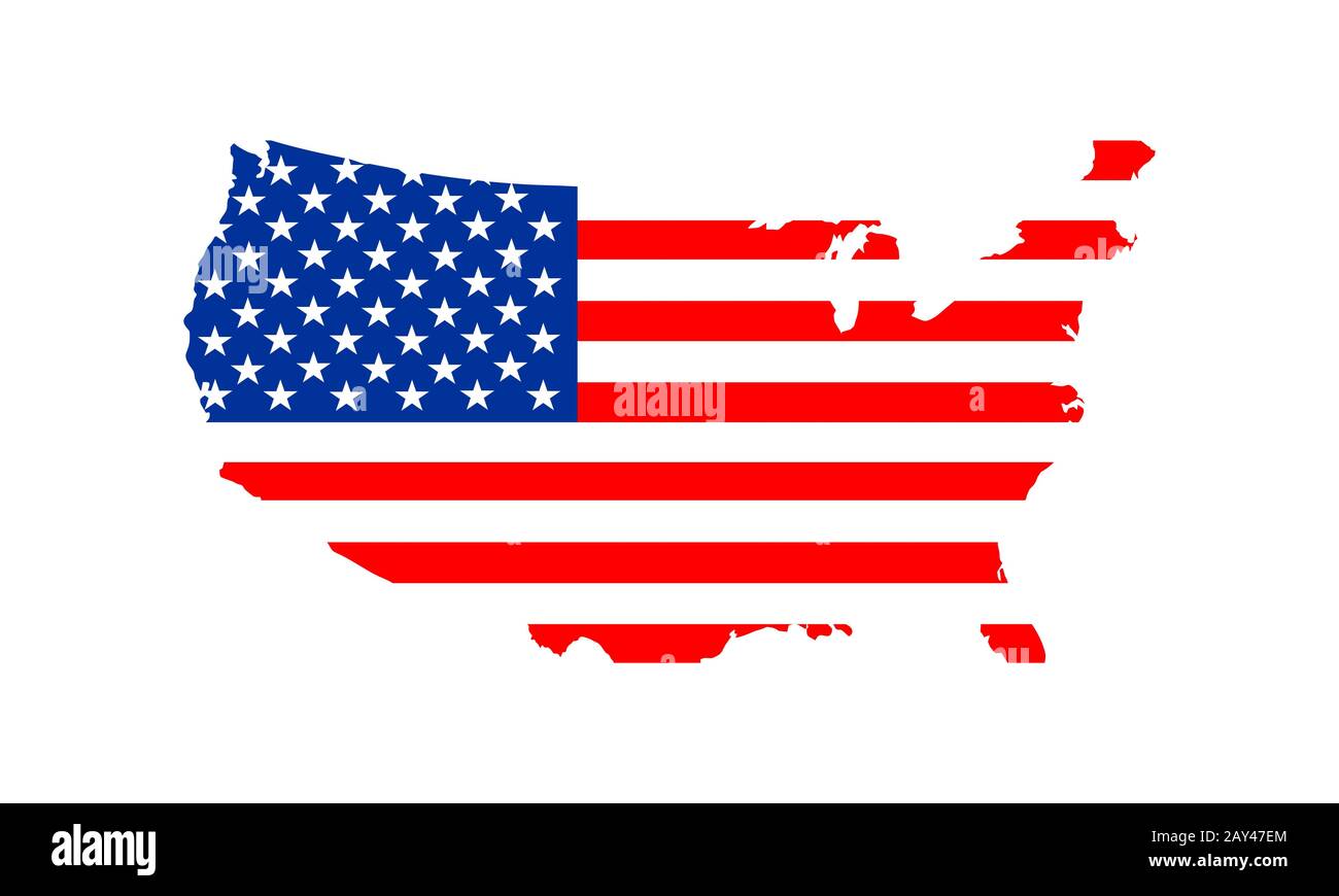 Usa map flag hi-res stock photography and images - Alamy