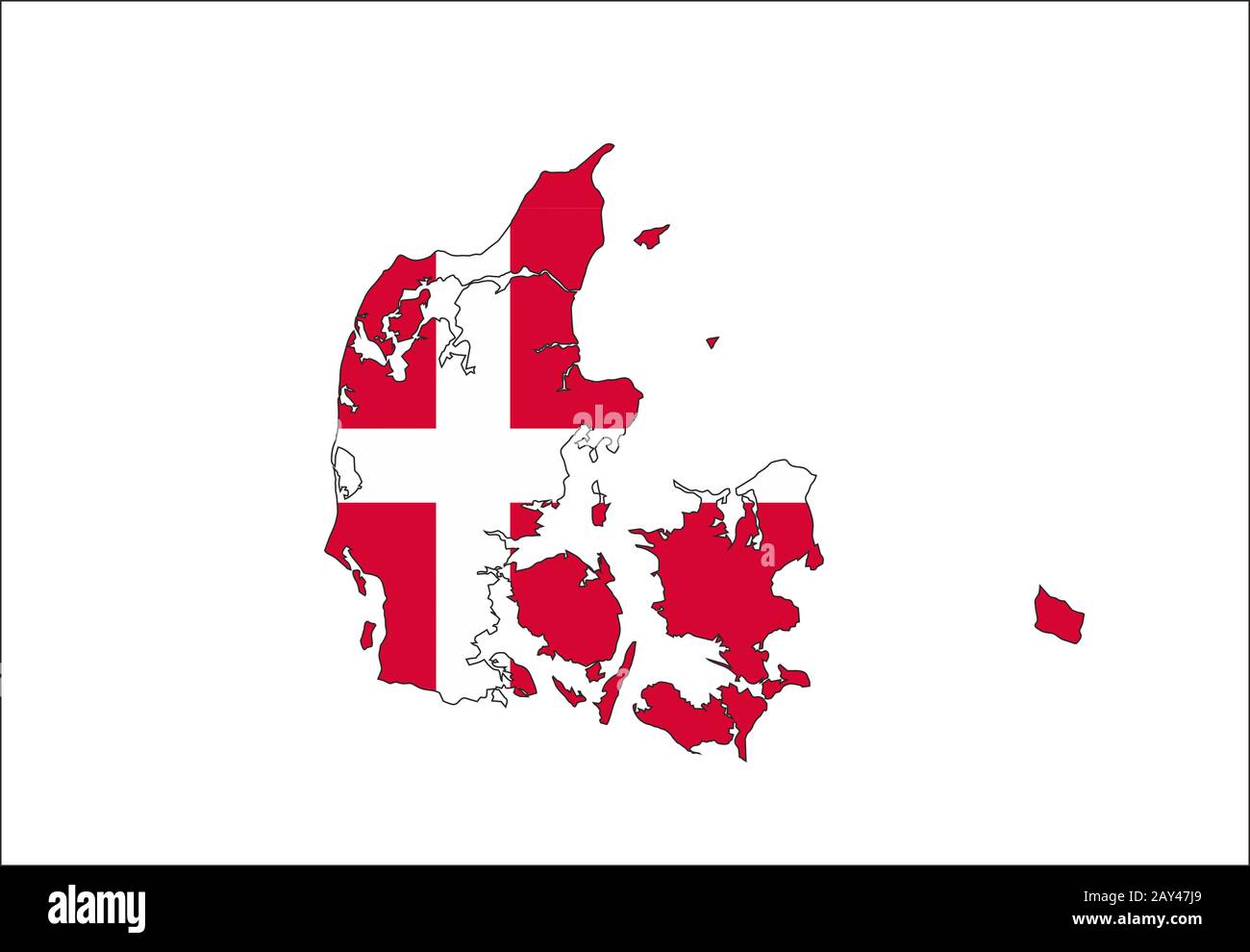 Map Of Denmark High Resolution Stock Photography and Images - Alamy