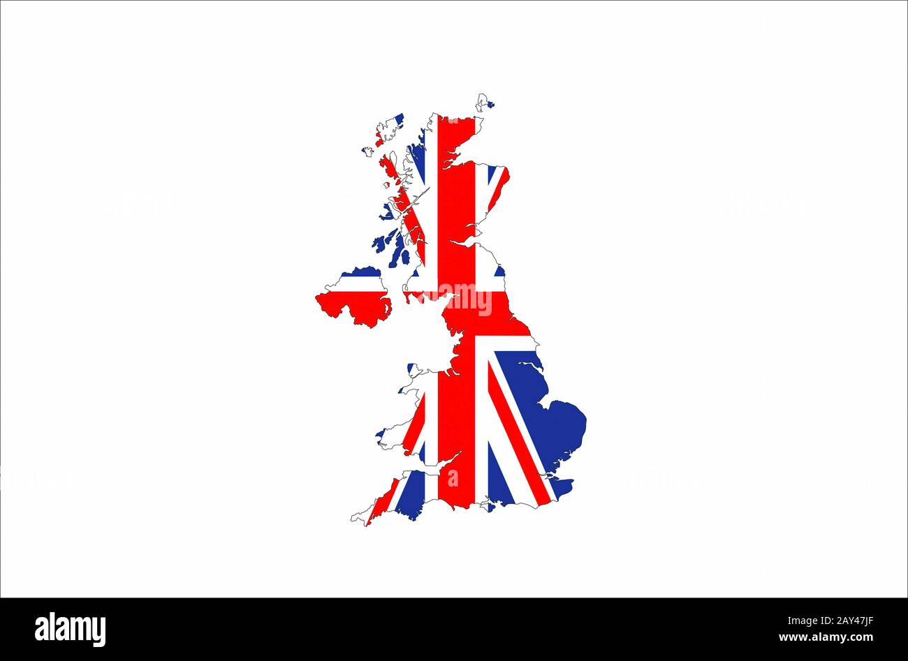 Map of uk flag hi-res stock photography and images - Alamy