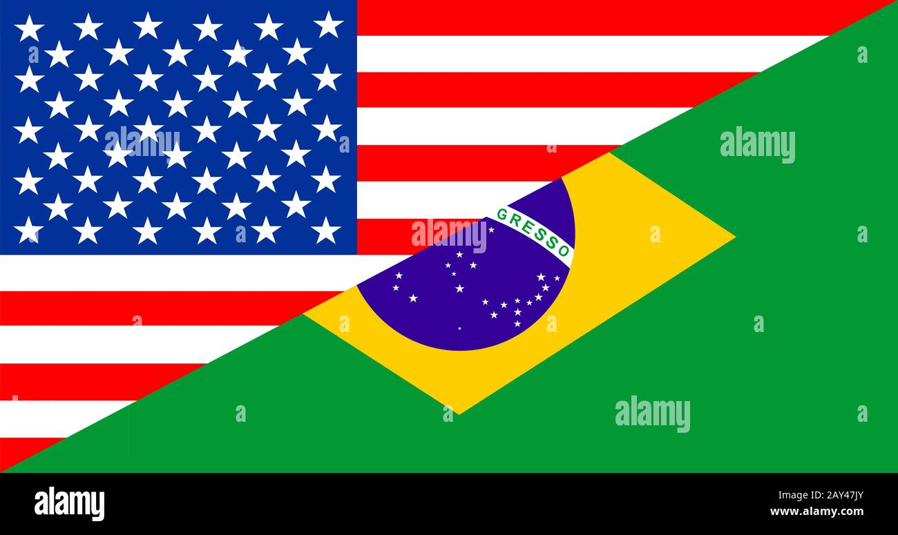 Brazil united states flag hi-res stock photography and images - Alamy