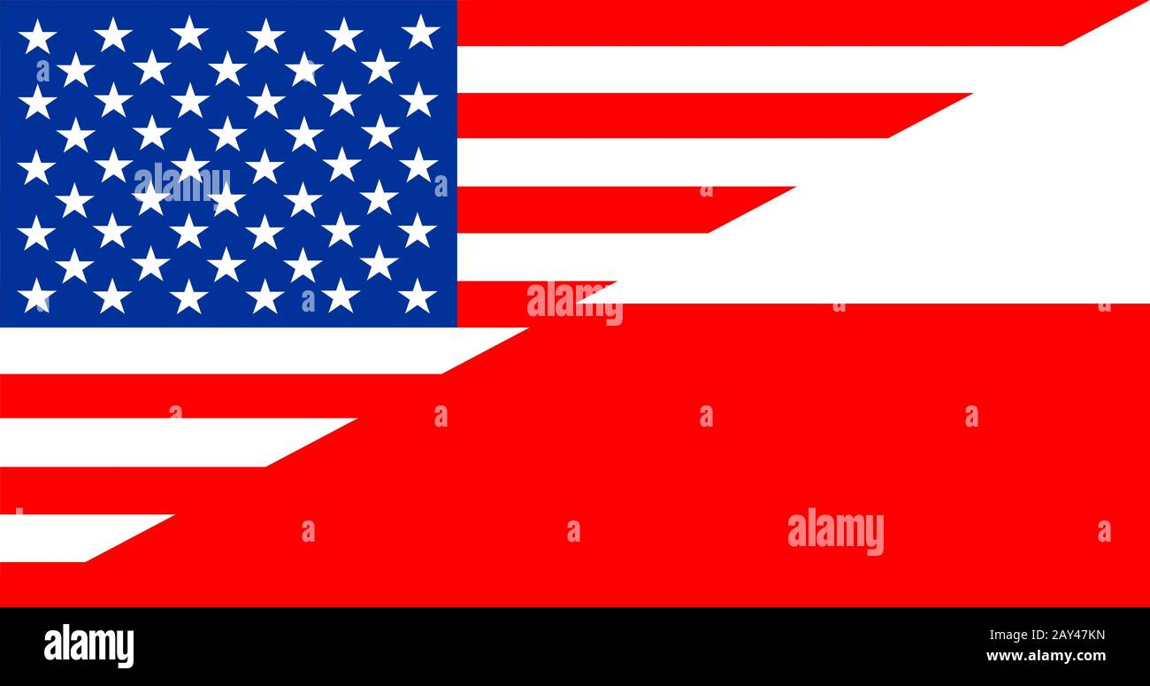 Usa poland flag hi-res stock photography and images - Alamy