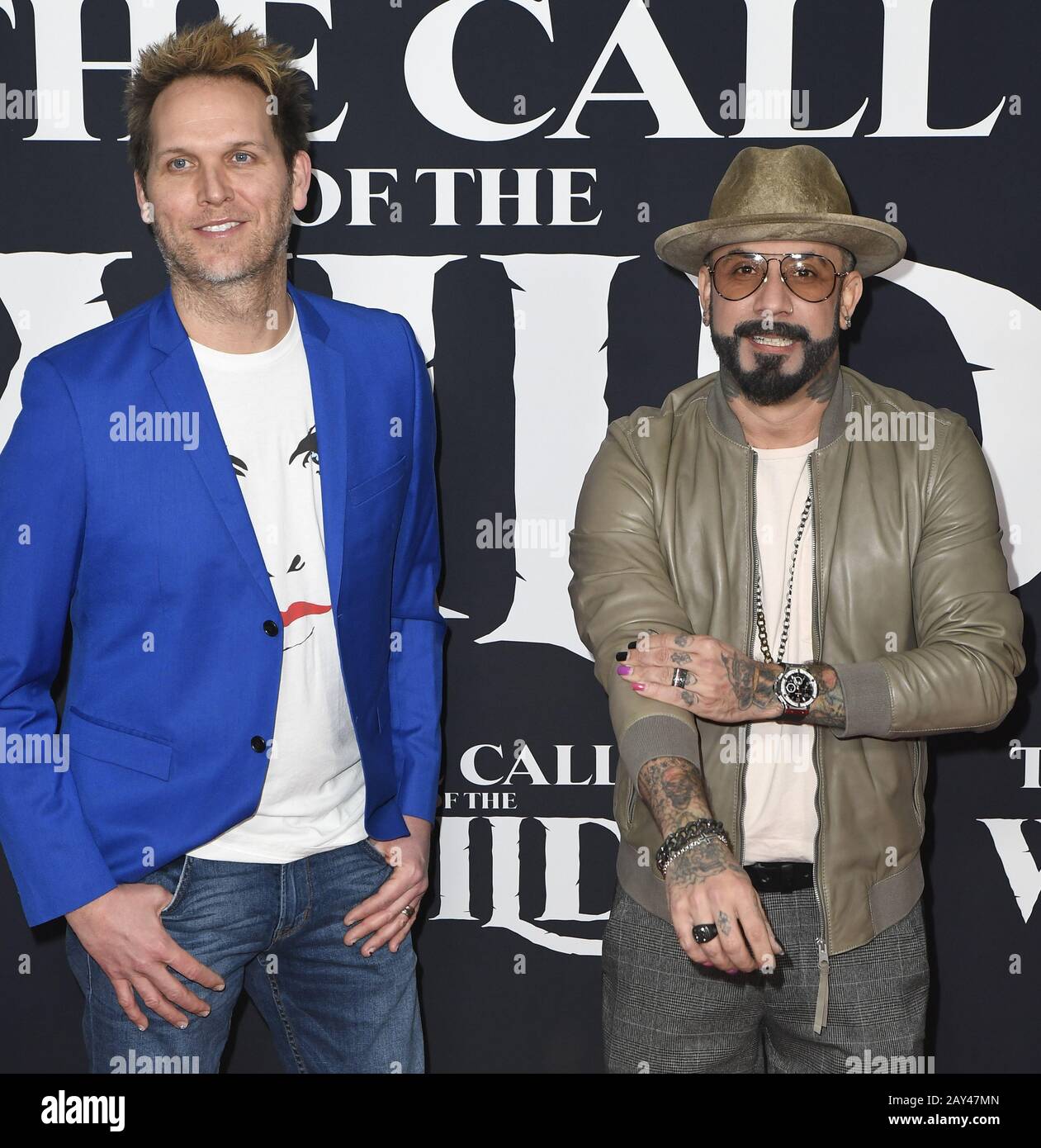 13 February 2020 - Hollywood, California - AJ McLean and Mark Adler. Ã ...