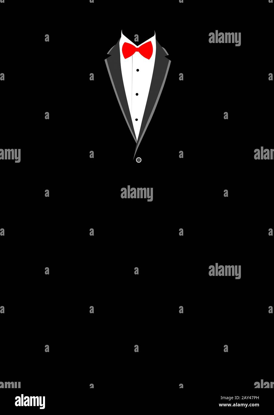 Tuxedo vector background Stock Photo - Alamy
