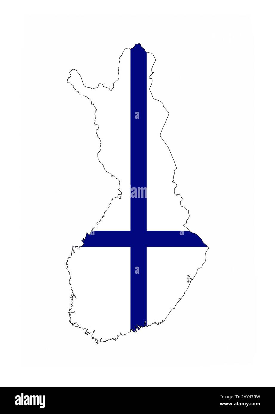 Map of finland hi-res stock photography and images - Alamy