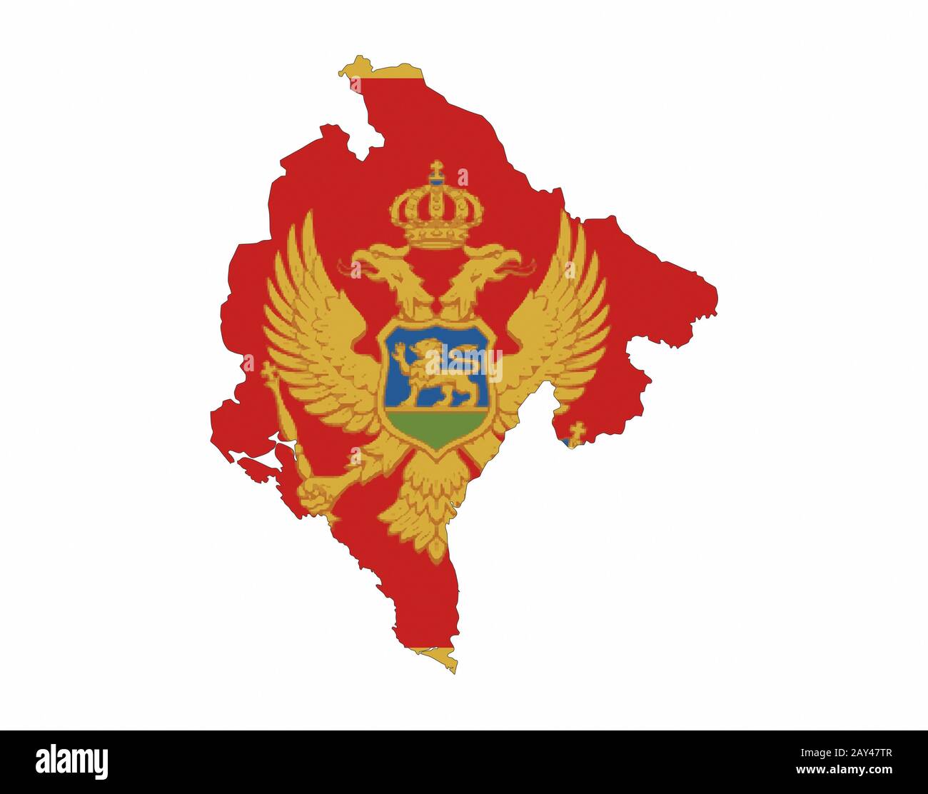 Republic of montenegro flag hi-res stock photography and images - Alamy