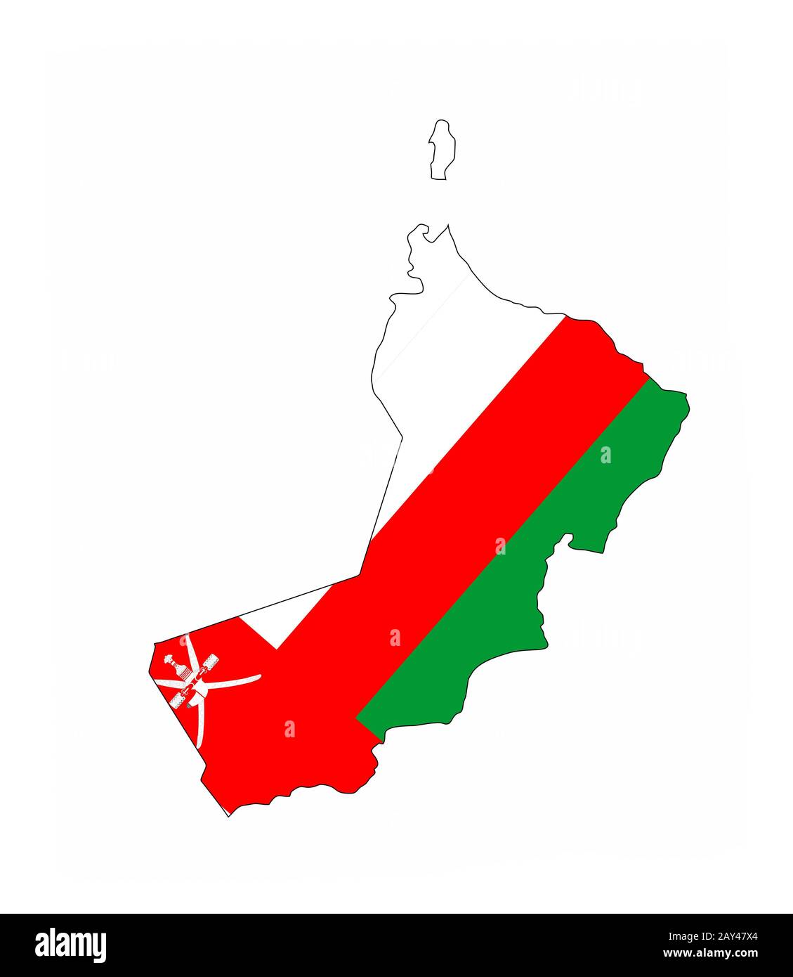 Map of oman hi-res stock photography and images - Alamy
