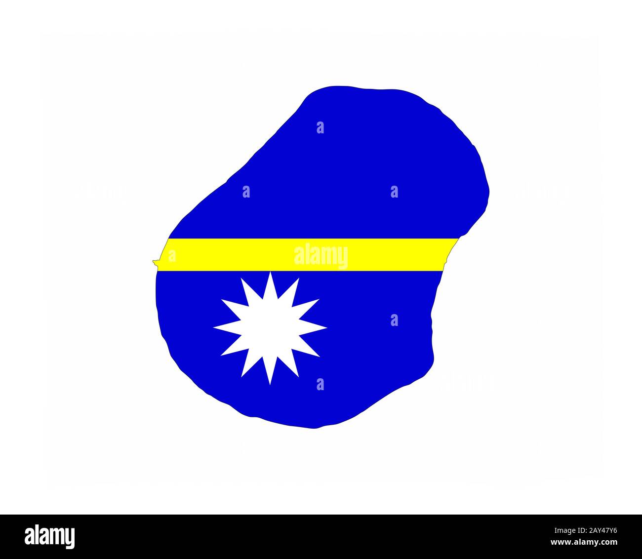nauru flag map Stock Photo - Alamy