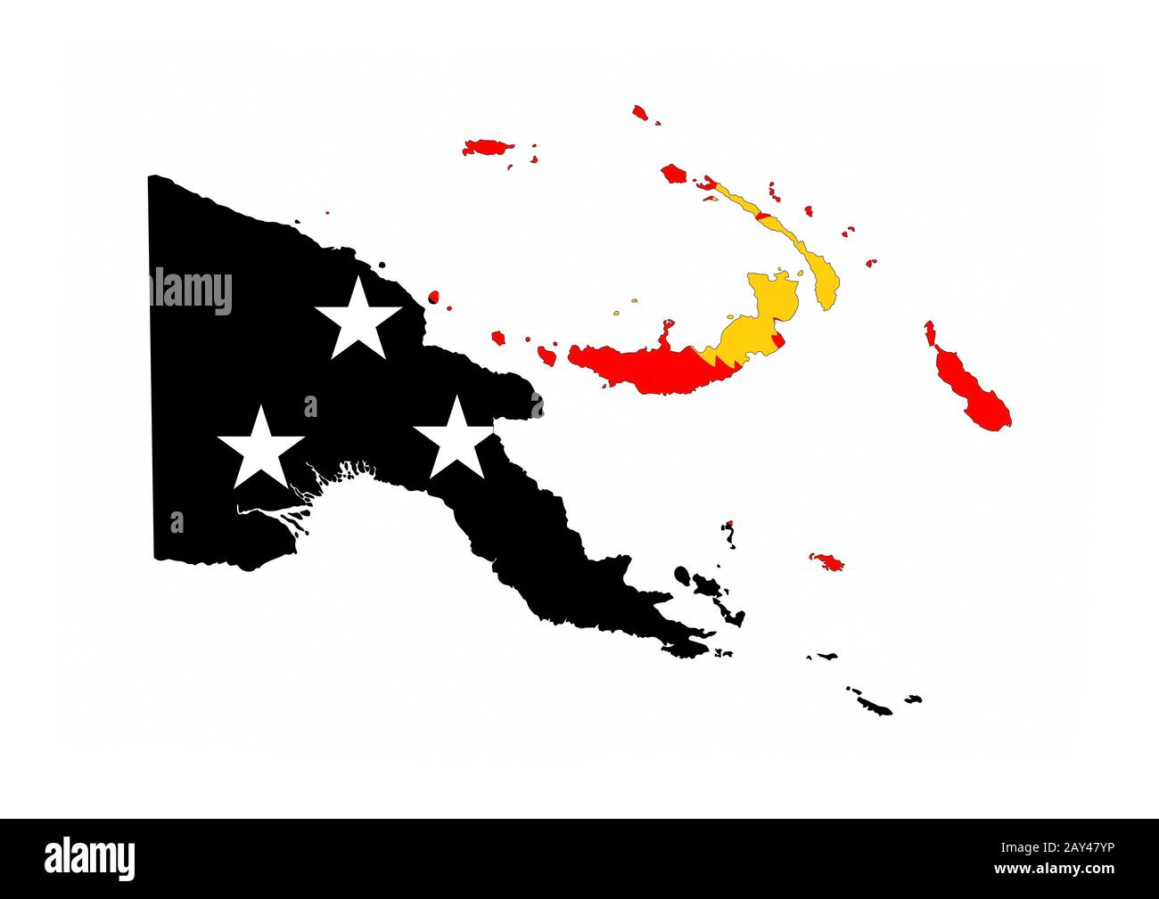 Map of papua new guinea hi-res stock photography and images - Alamy