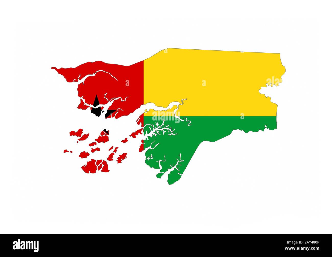 Map of guinea bissau hi-res stock photography and images - Alamy