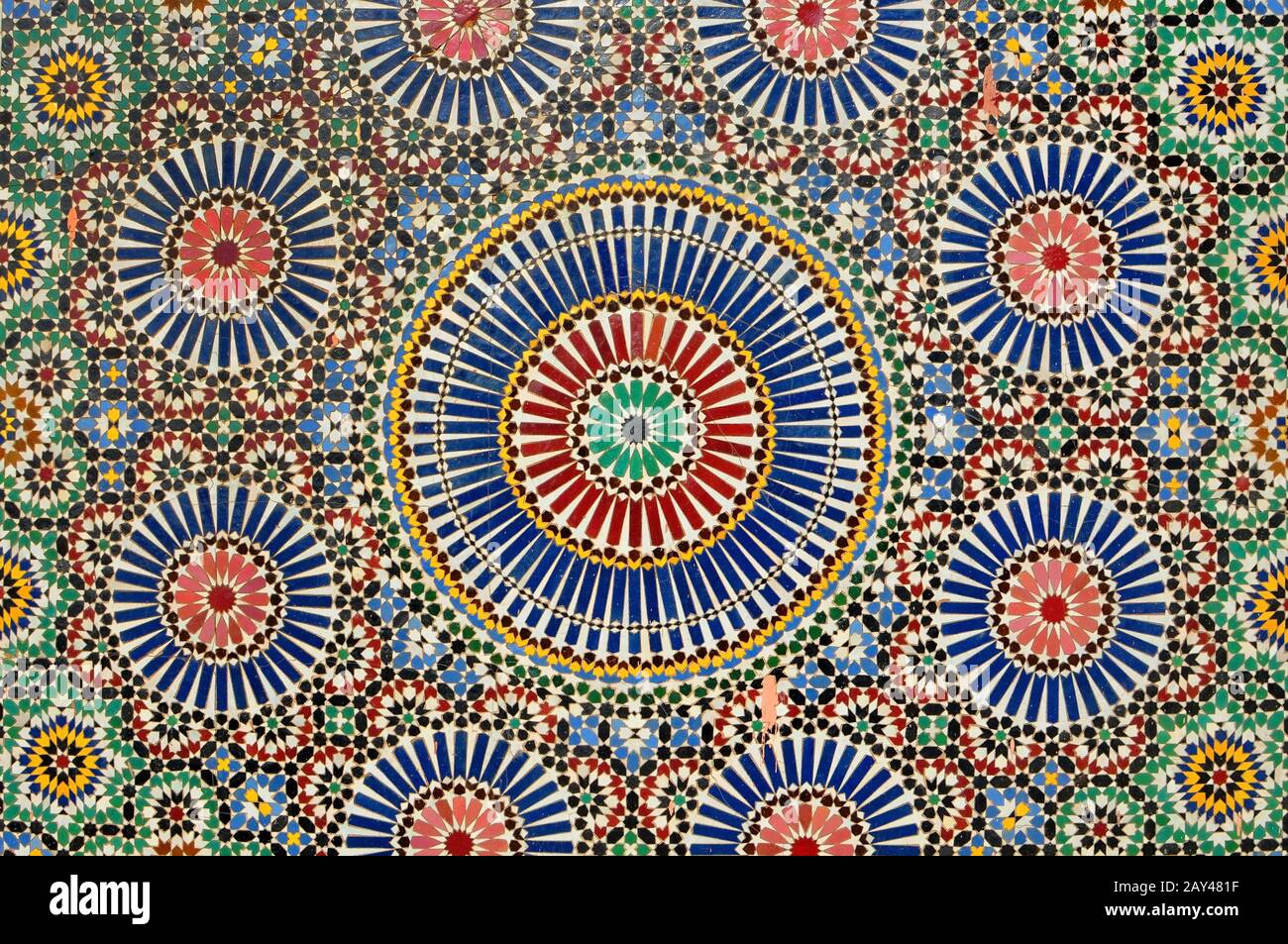 Arab mosaic in Marrakech Stock Photo - Alamy