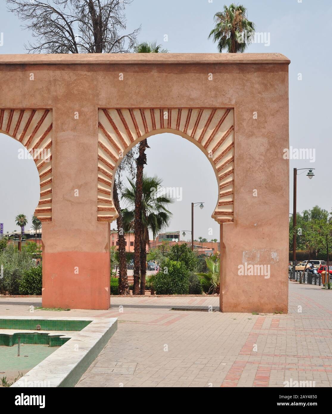 Koutoubia Mosque archway Stock Photo - Alamy